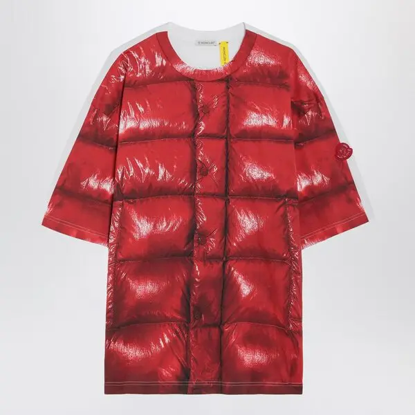 MONCLER X A$AP ROCKY T-shirt With Digital Print - Red
