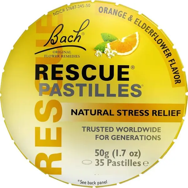 NELSON BACH Bach Rescue Pastilles Orange And Elderflower 35 Lozenges - One-color