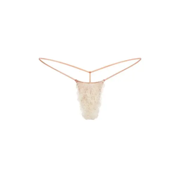 SKIMS Faux Hair Micro String Thong - Sienna Blonde Curly