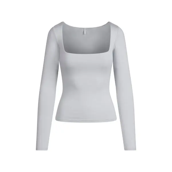 SKIMS Smooth Layers Square Neck Top - Mist