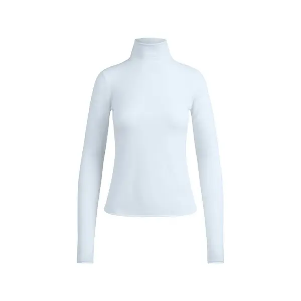 SKIMS Featherweight Cashmere Turtleneck - Pearl