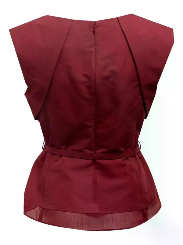 3.1 Phillip Lim Bow Belted Top - Red