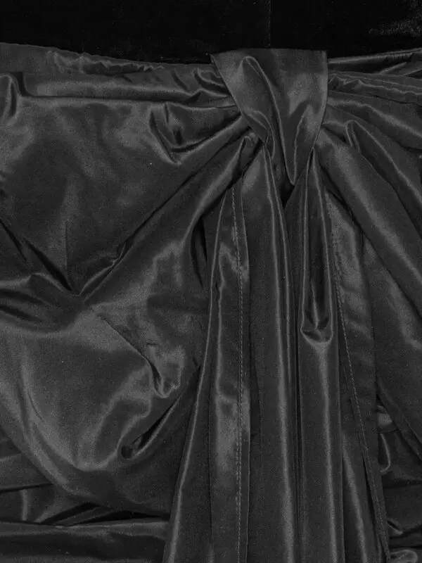 ROTATE BY BIRGER CHRISTENSEN Velvet Bow Mini Dress