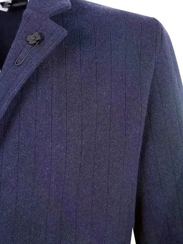 LARDINI Pinstripe Button Blazer