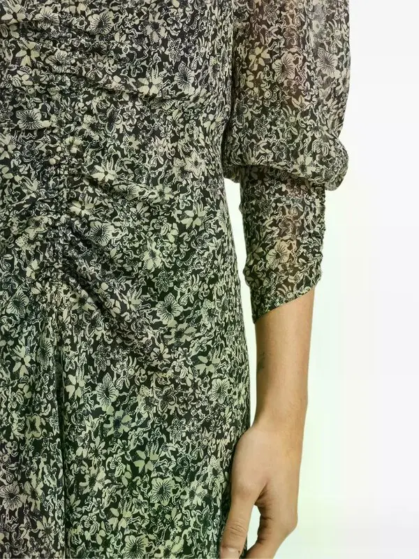 BOSS Printed Floral Midi Dress