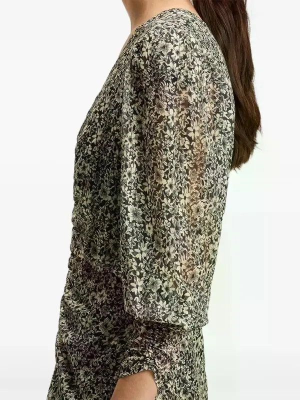 BOSS Printed Floral Midi Dress