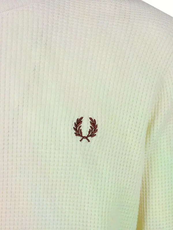 Fred Perry Waffle Texture Half-zip Sweater
