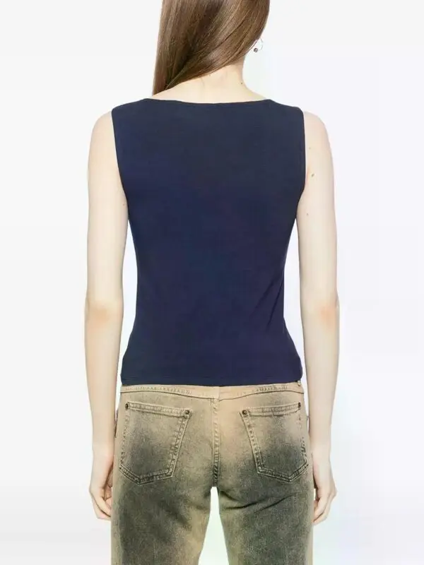 REFORMATION Dusk Knit Top - Blue