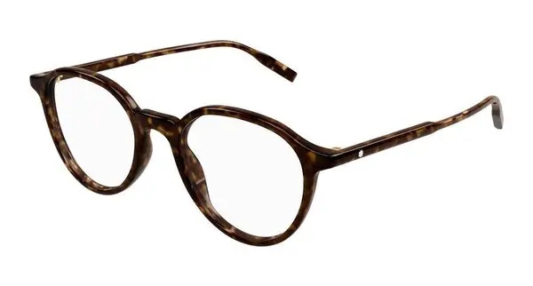 Montblanc Full Rim Eyeglasses - Havana Havana Transparent