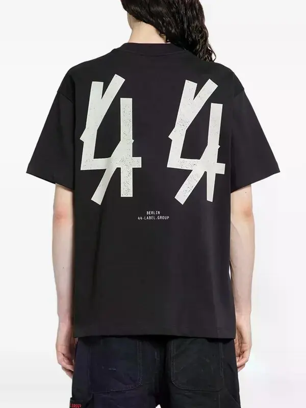 44 LABEL GROUP Graphic T-shirt - Black