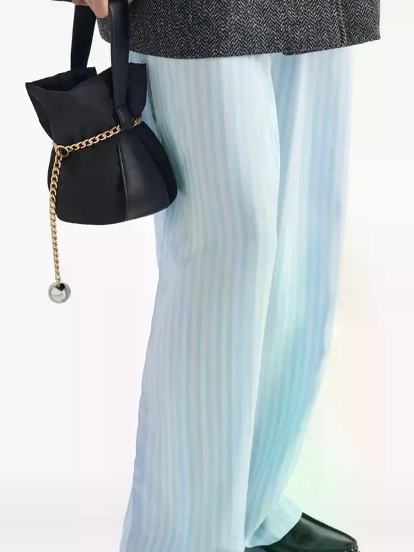 Prada Striped Silk Trousers