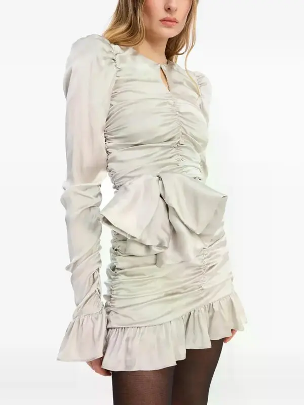 ROTATE BY BIRGER CHRISTENSEN Bow Ruffled Mini Dress