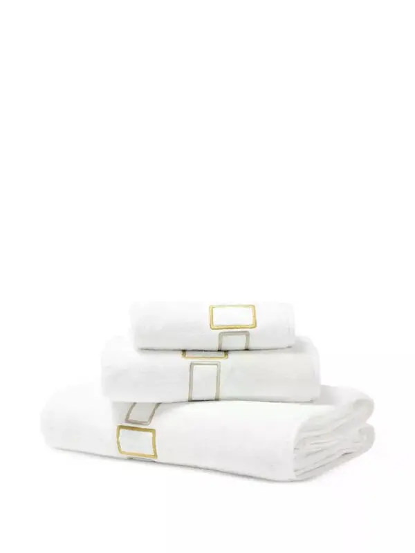 Frette Terry Bicolor Embroidery Towels