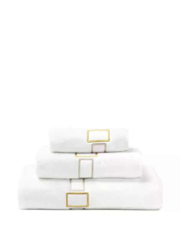 Frette Terry Bicolor Embroidery Towels
