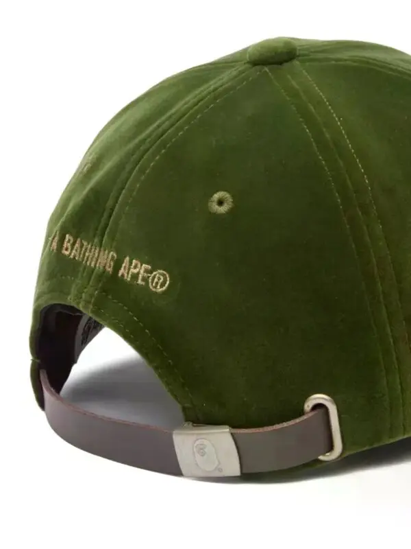 A BATHING APE Logo-patch Baseball Cap - Green