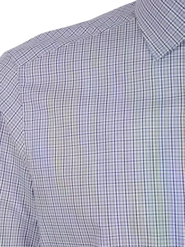 Zegna Checked Shirt - Blue