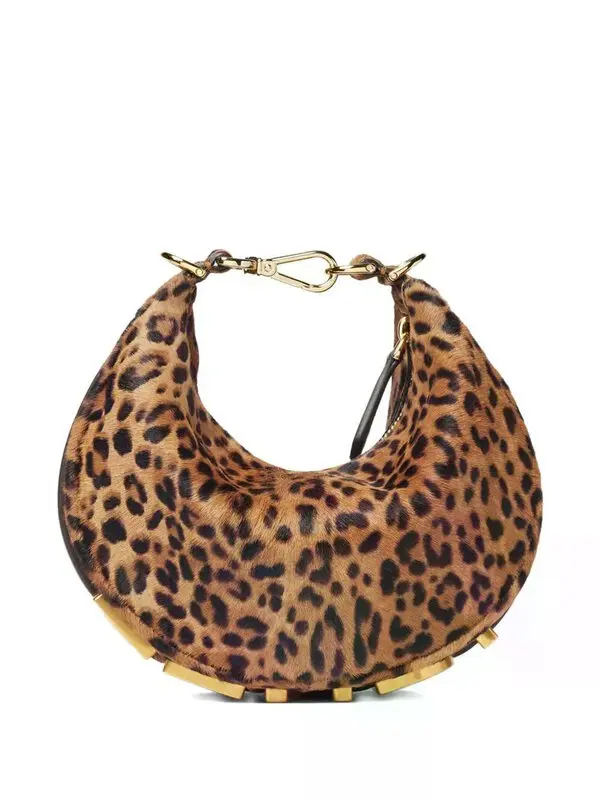 Fendi Leopard Print Mini Graphy Shoulder Bag