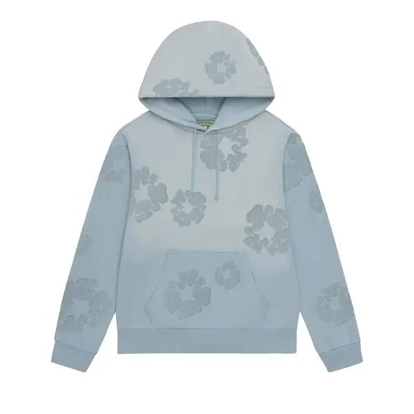 DENIM TEARS Mono Cotton Wreath Hoodie - Blue