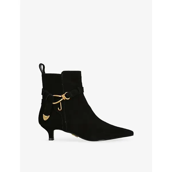Steve Madden Roller Suede Kitten-heel Ankle Boots