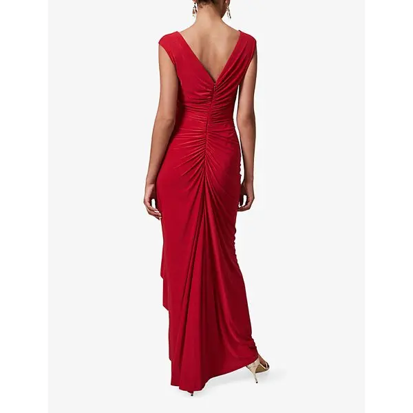 PHASE EIGHT Draped Stretch-woven Maxi Dress