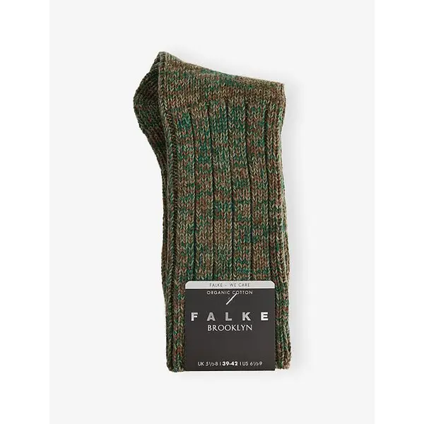 Falke Brooklyn Stretch Cotton-blend Socks - Brown Tan