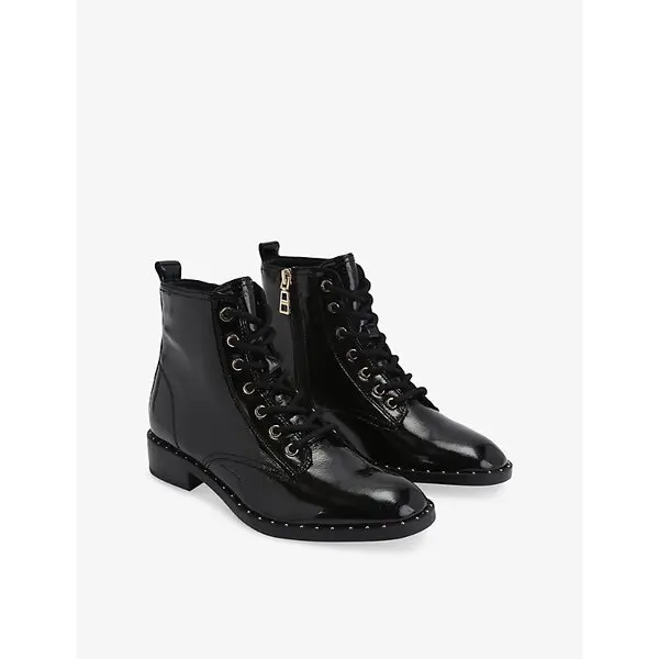 Carvela Studio Spike Patent-leather Ankle Boots