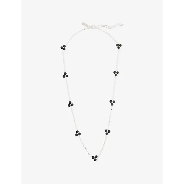 COMMONLINES Common Lines Link Onyx Necklace - Silver