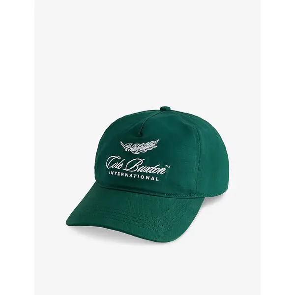 COLE BUXTON International Logo-embroidered Baseball Cap - Forest Green