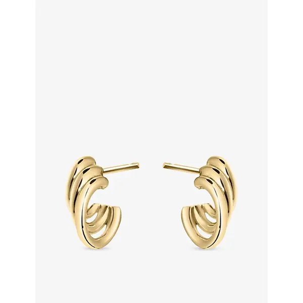 SHAUN LEANE Bound Hoop Earrings - Yellow Gold Vermeil