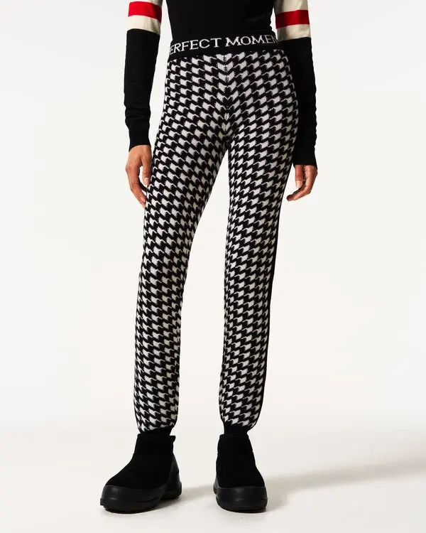 Perfect Moment Houndstooth Merino Wool Legging
