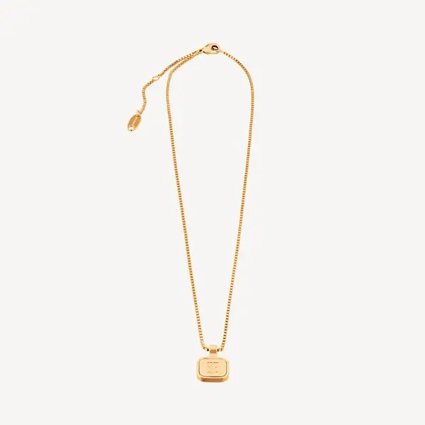Balenciaga Nano Square Long Necklace - Gold