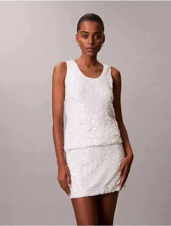 Calvin Klein Sequined Mini Skirt