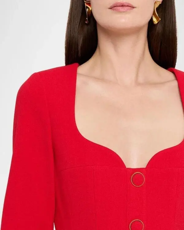 Rebecca Vallance Cameron Sweetheart Mini Dress - Red