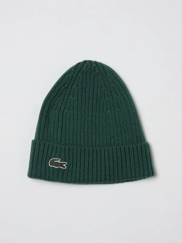 Lacoste Ribbed Beanie - Green