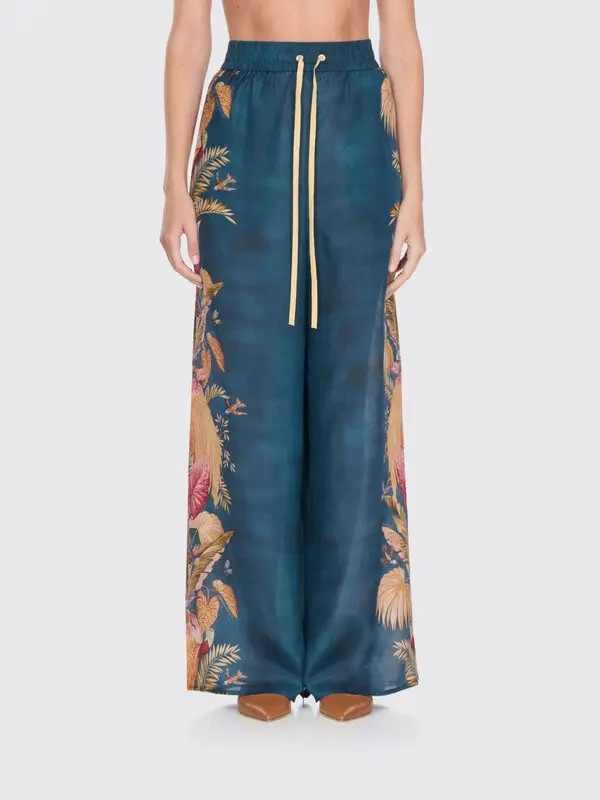 Zimmermann Printed Wide Leg Pants
