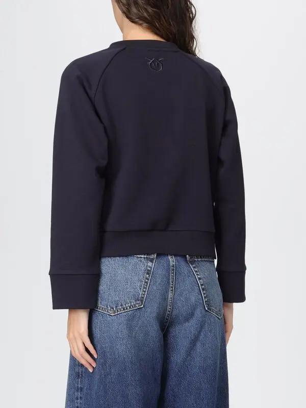 Pinko Button Detailed Sweatshirt - Blue