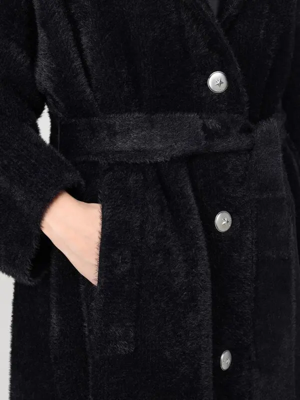 Pinko Fur Coat - Black
