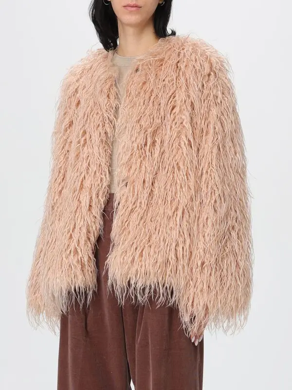 FORTE_FORTE Fur Coat - Natural