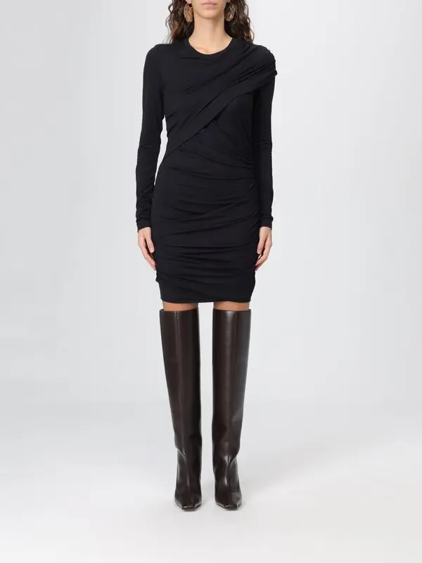 Isabel Marant Étoile Long Sleeve Ruched Dress