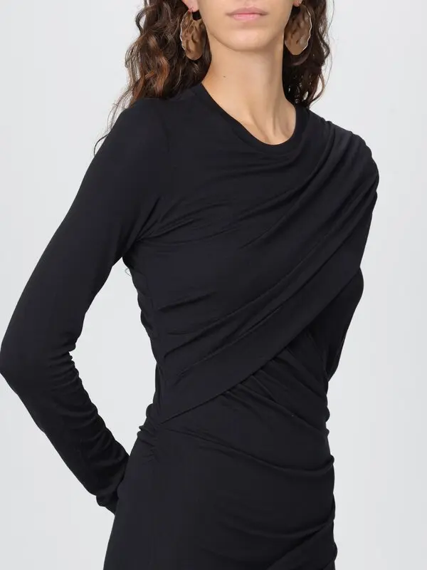 Isabel Marant Étoile Long Sleeve Ruched Dress