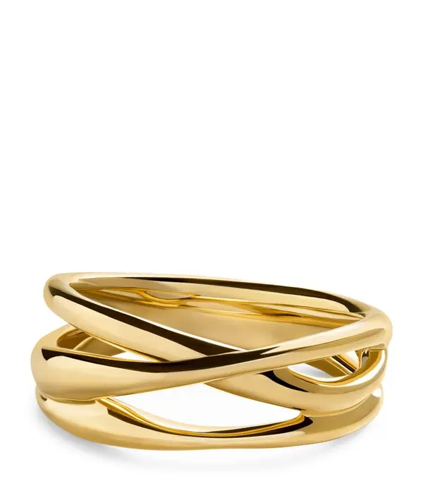 Monica Vinader Vermeil Nura Crossover Ring