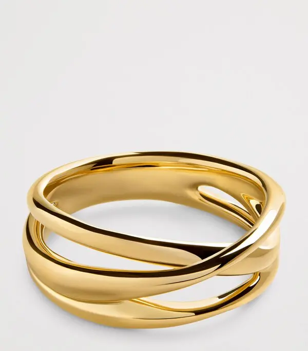 Monica Vinader Vermeil Nura Crossover Ring