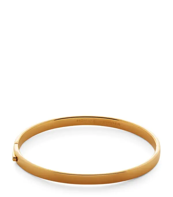 Monica Vinader Vermeil Essential Bangle - Gold