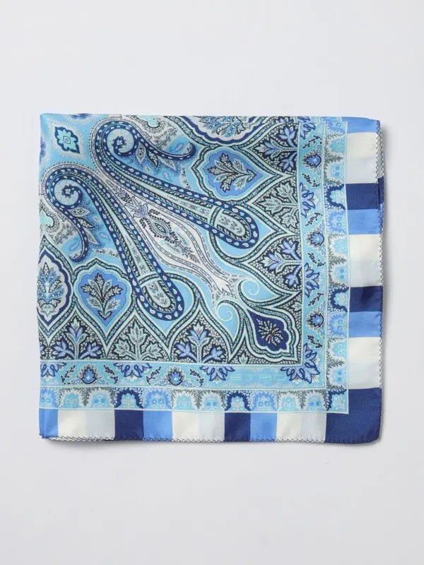 Etro Pocket Square - Blue