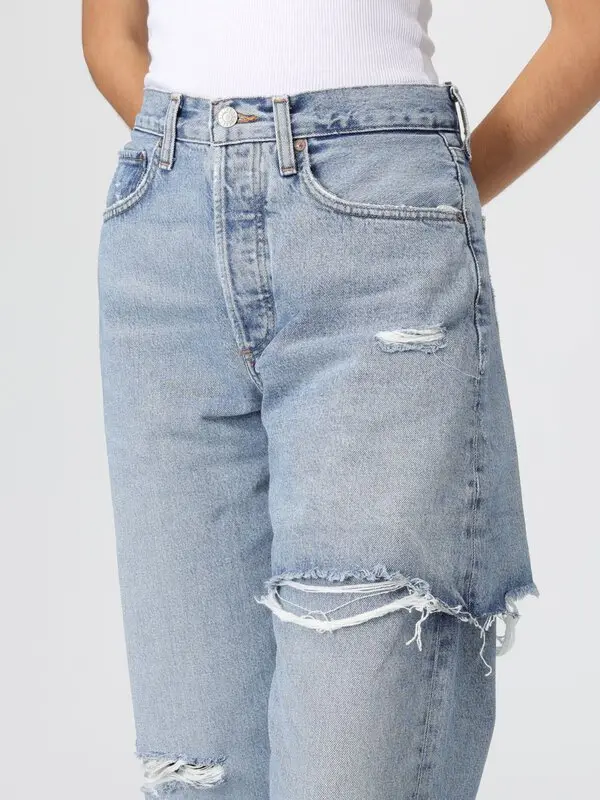 AGOLDE Distressed Straight Jeans
