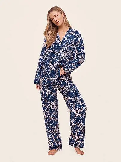 Victoria's Secret Papinelle Cheri Blossom Full-length Pj Set - Floral