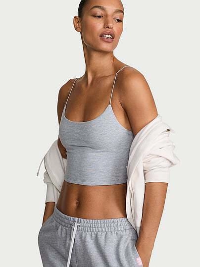 Victoria's Secret Angel Essentials Cotton Tank Top - Grey