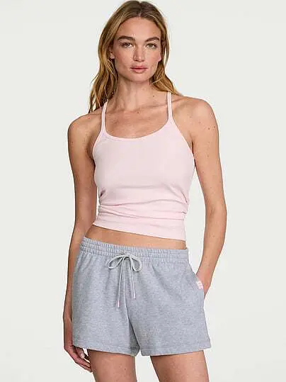 Victoria's Secret Angel Essentials Off-duty Terry Lounge Shorts - Grey