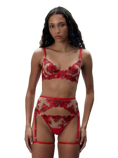 Victoria's Secret Bluebella Lavanya Garter - Red