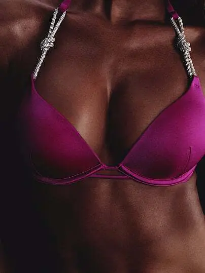 Victoria's Secret Bombshell Shine Rope Bikini Top - Purple